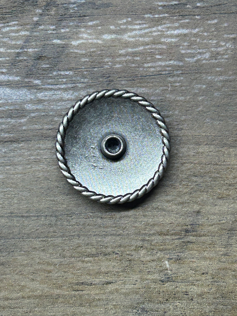 1.25" Antique Nickel Cactus Concho – High Desert Conchos