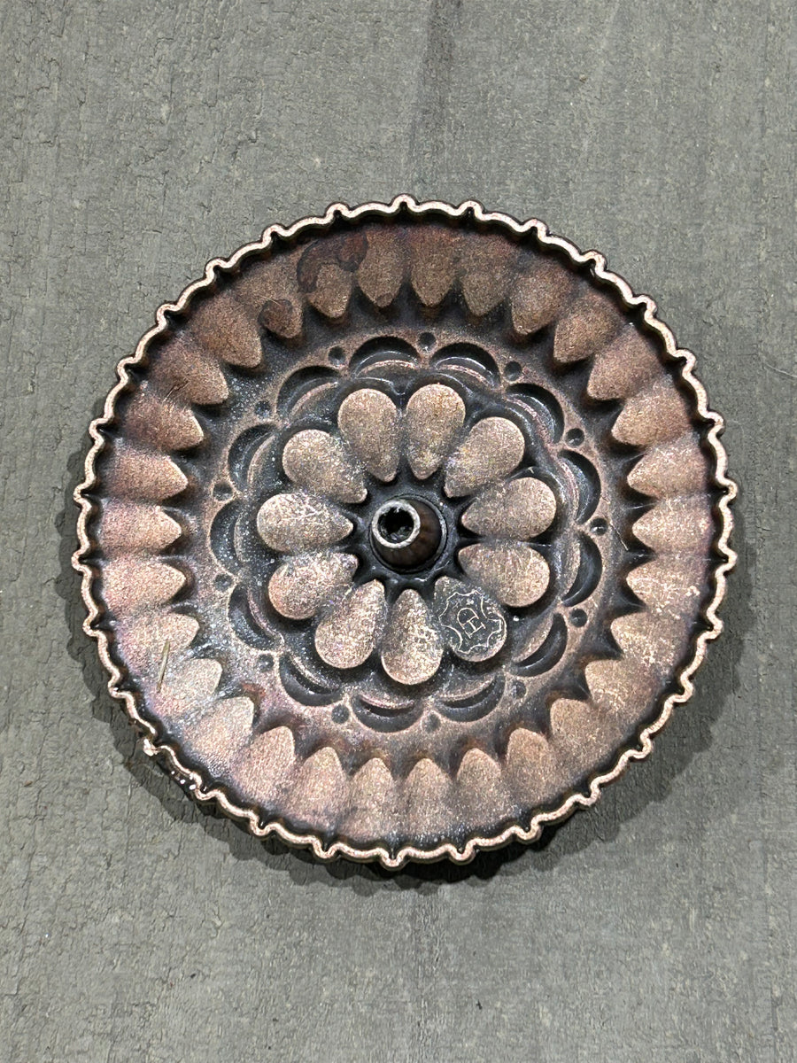 3” Decorative Antique Copper Stone Concho – High Desert Conchos